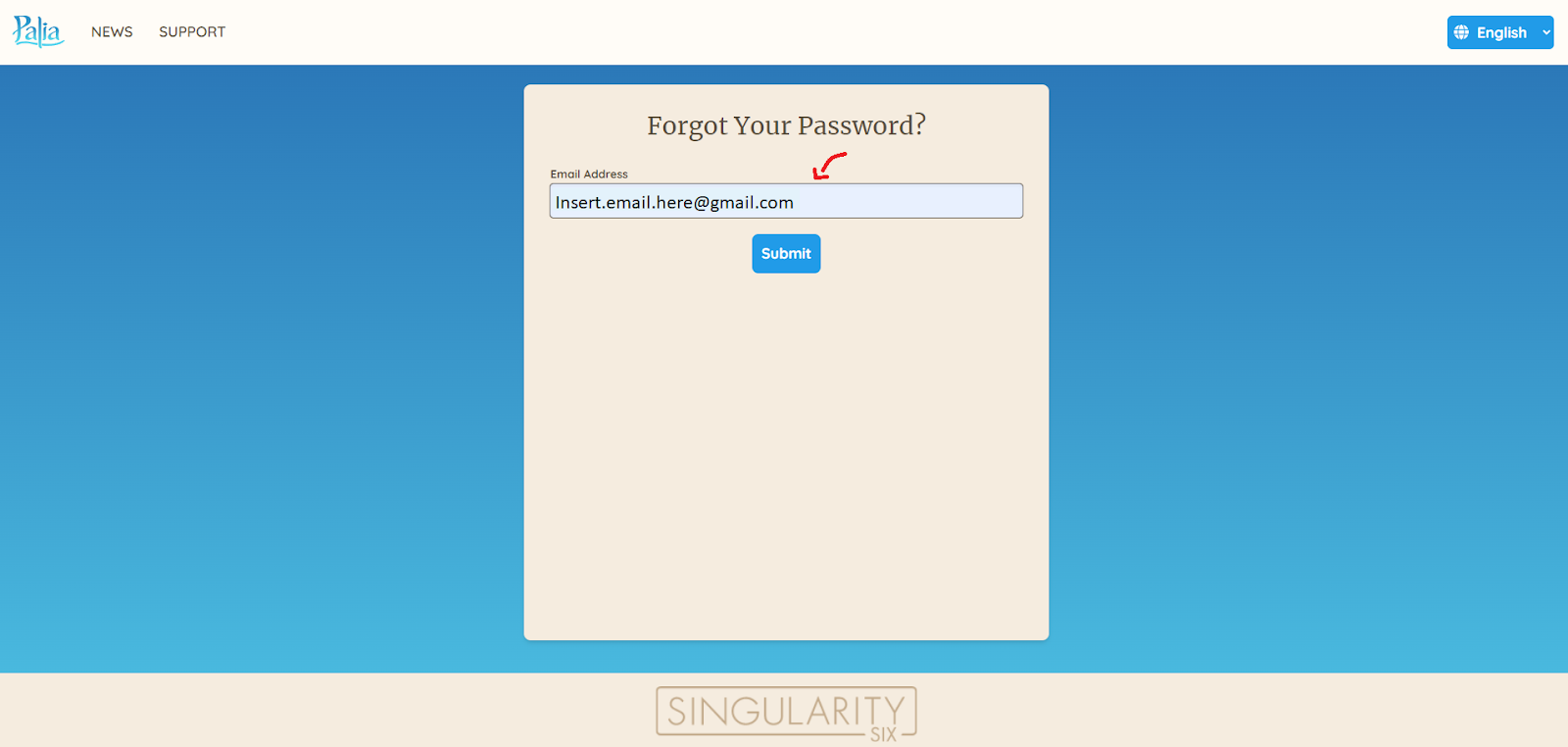 How to Reset your Password – Palia Support